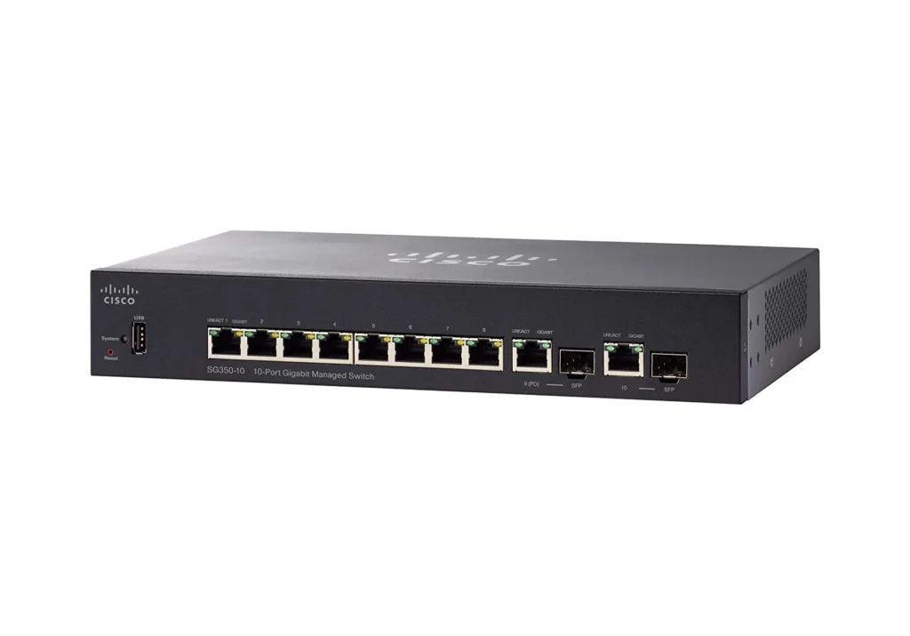 Cisco SG350-10-K9-NA Small Business 350 Series 10-Ports GE Switch ...